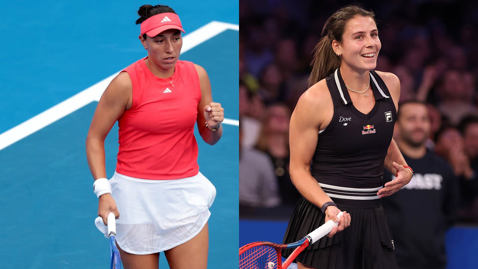 Jessica Pegula et Emma Navarro se sont levés après que le début de la ...